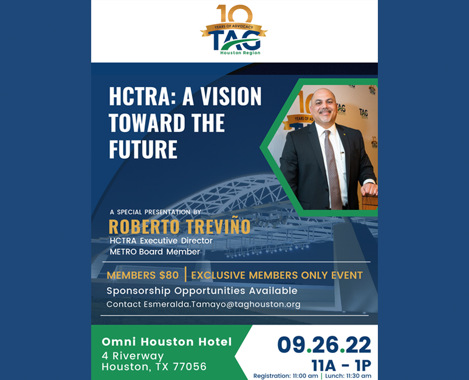 HCTRA: A Vision Toward the Future - TAG Houston